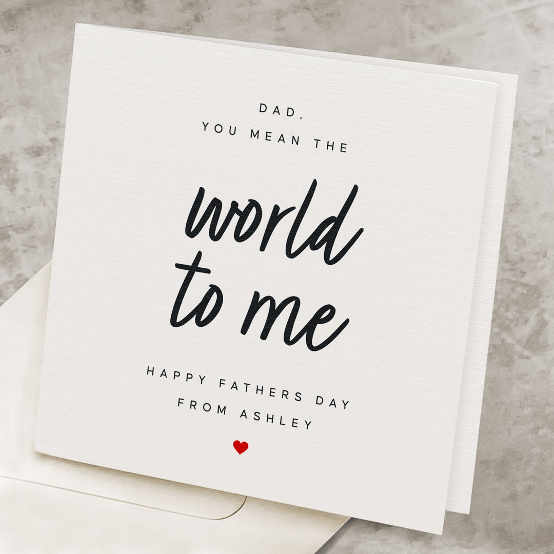 Father's Day Card From Daughter, Personalized Fathers Day Card, Dad You ...