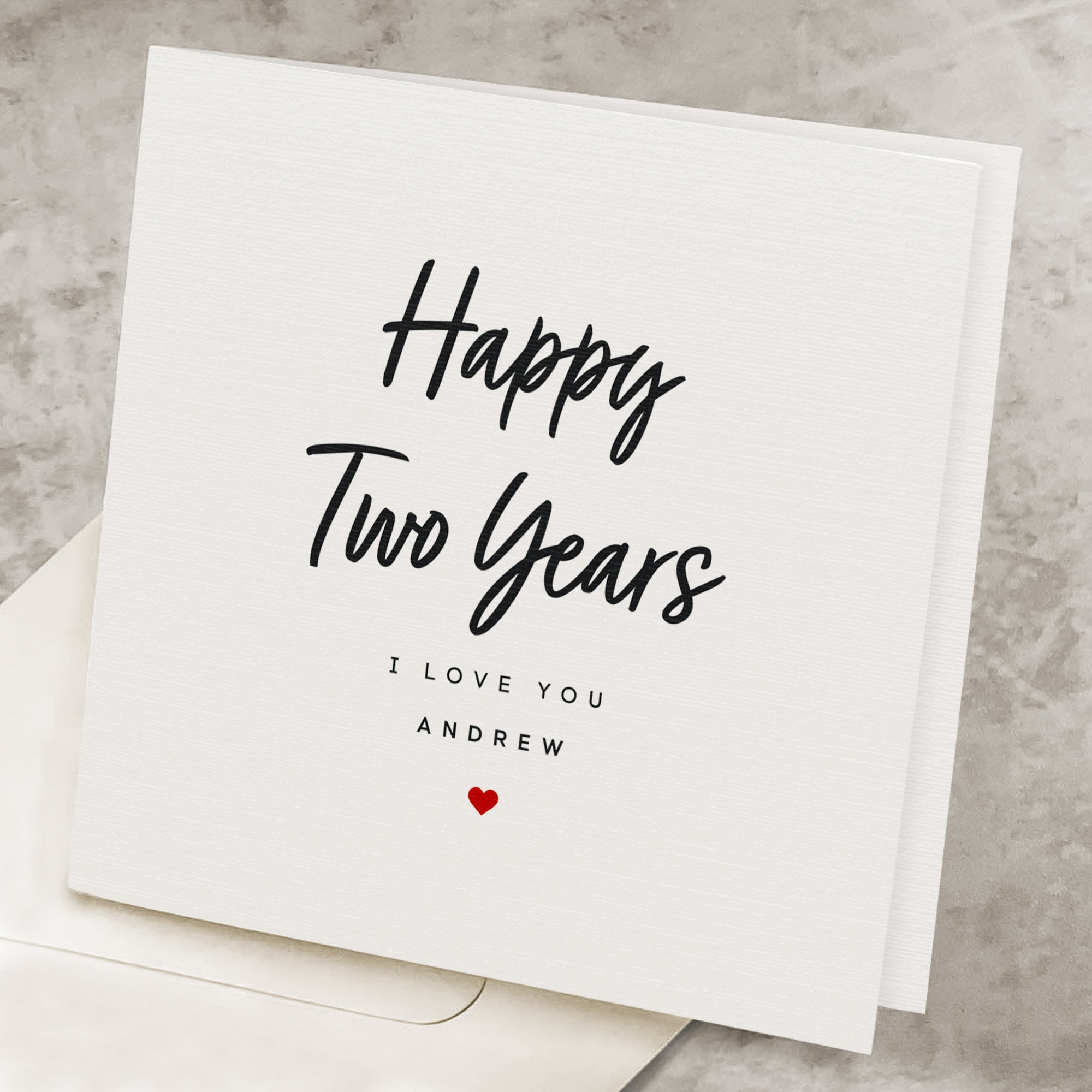 2 Year Anniversary Card for Him for Husband 2nd Anniversary - Etsy