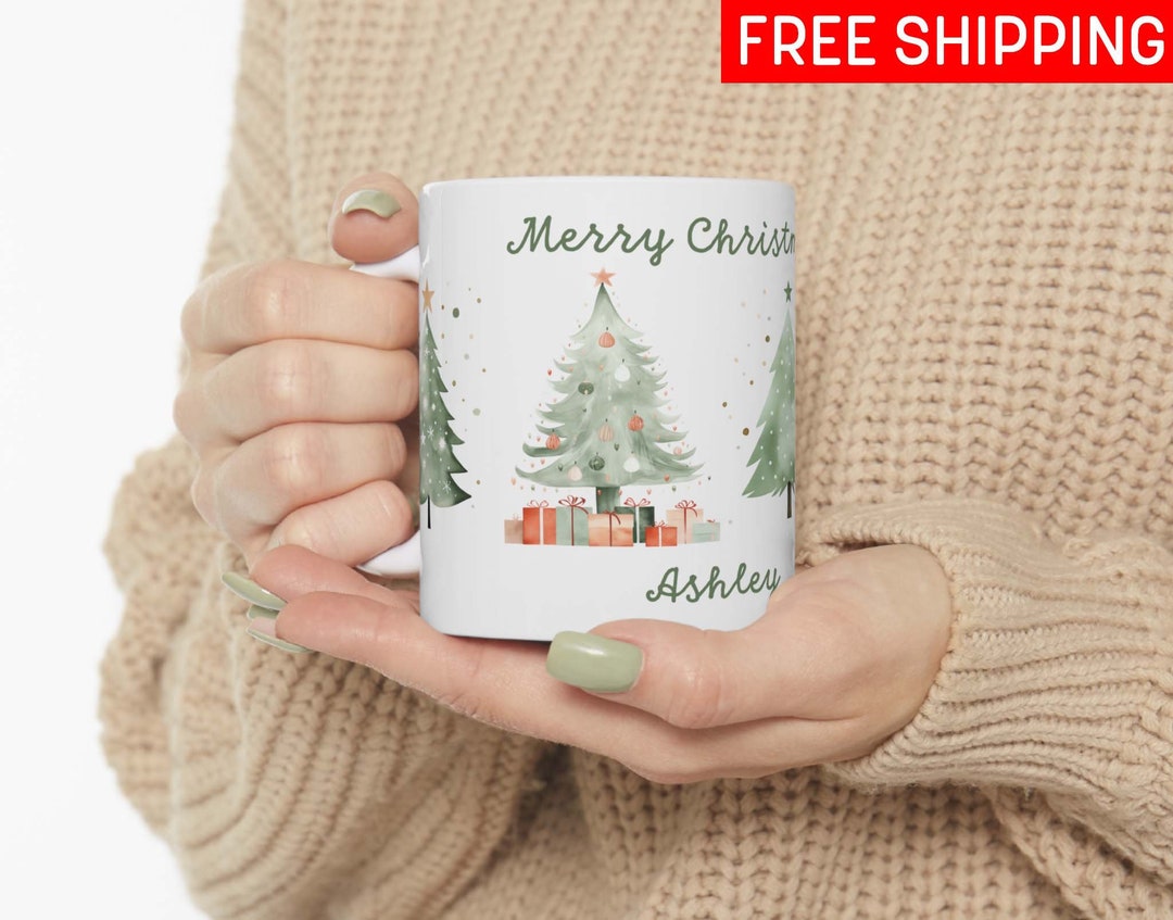 Christmas Personalized Coffee Mug, Custom Christmas Mug, Christmas Gift ...