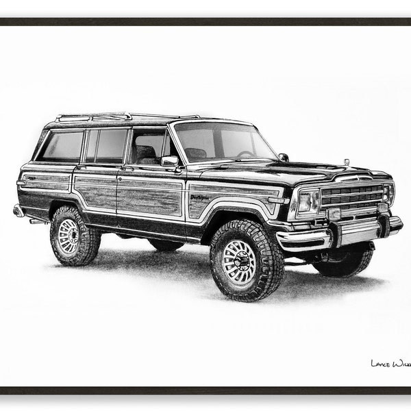 Jeep Drawing - Etsy