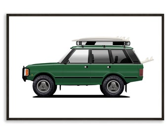 Range Rover Vintage Poster - Etsy