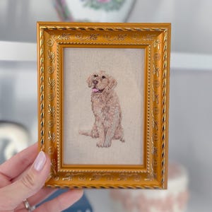 Framed Embroidered Dogs, Pet Portraits - Black Lab, Chocolate Lab ...