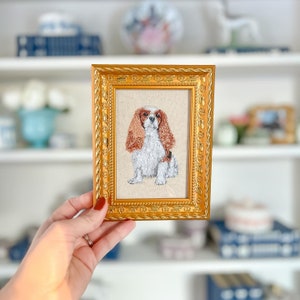 Framed Embroidered Dogs, Pet Portraits - Black Lab, Chocolate Lab ...
