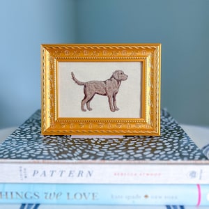 Framed Embroidered Dogs, Pet Portraits - Black Lab, Chocolate Lab ...