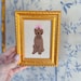 Framed Embroidered Dogs, Pet Portraits - Black Lab, Chocolate Lab ...
