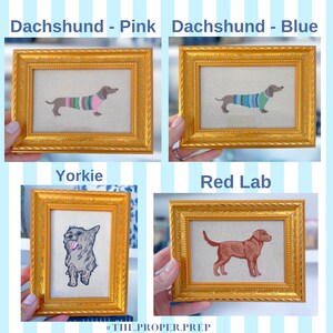 Framed Embroidered Dogs, Pet Portraits Black Lab, Chocolate Lab ...