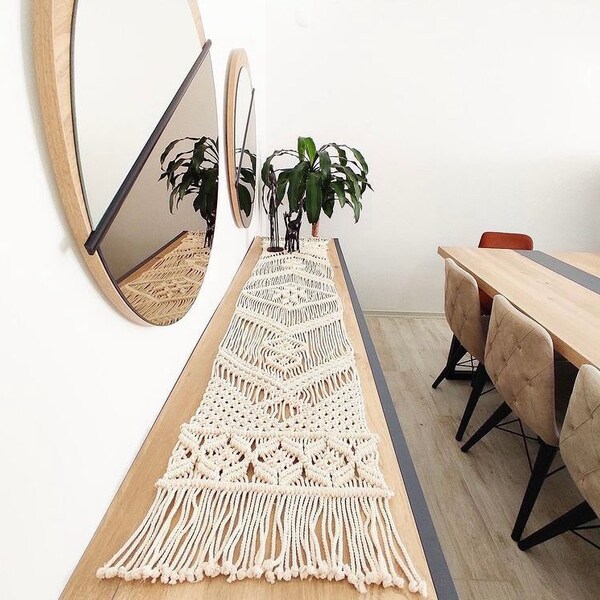 Macrame Table Runner - Etsy