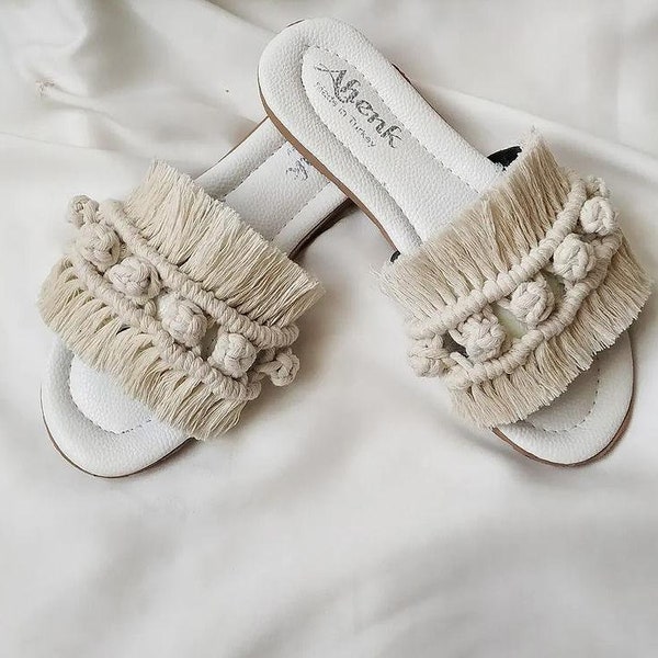 Macrame Sandals - Etsy