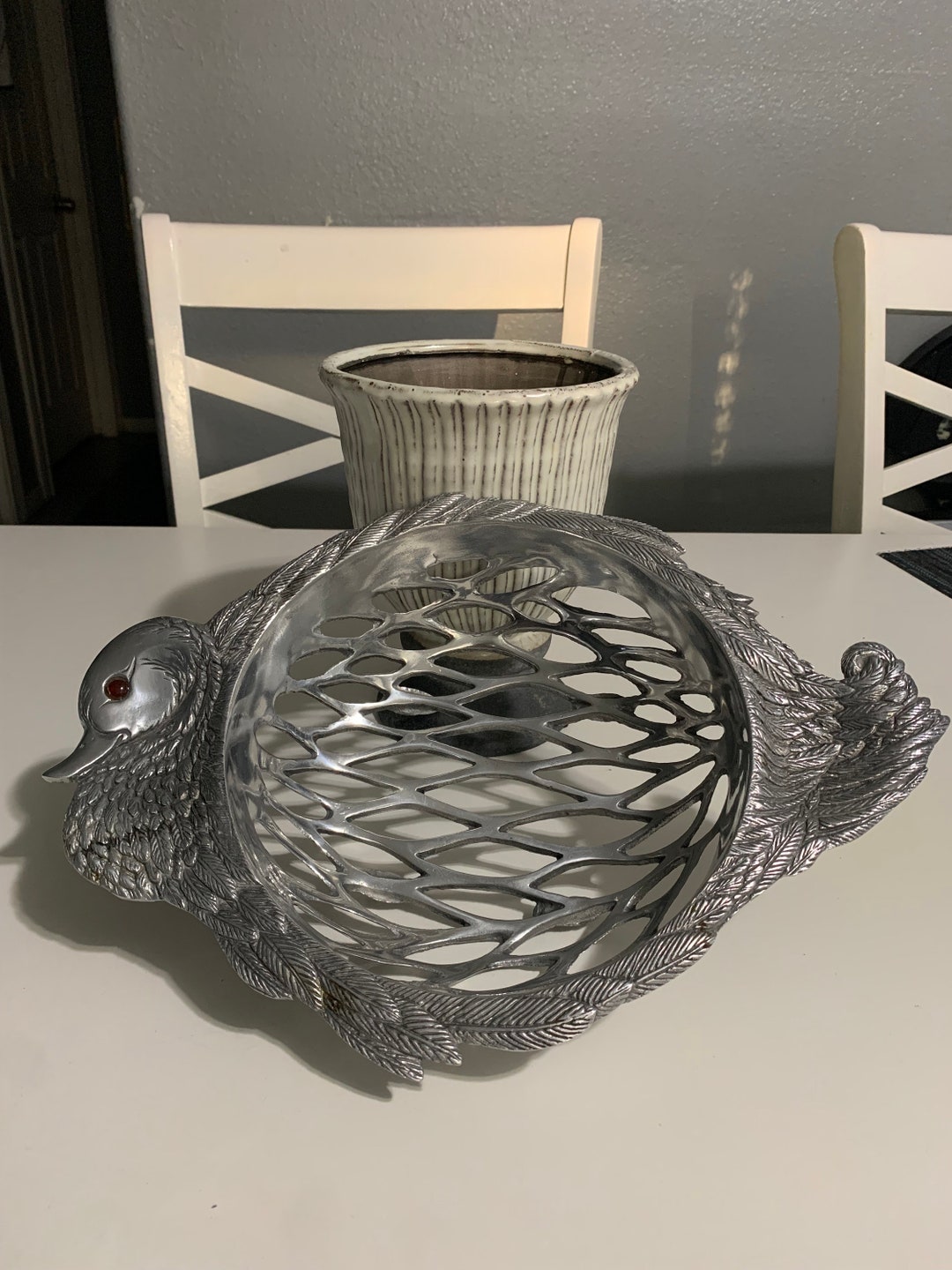Vintage 1991 Arthur Court Tray Platter Duck Fruit Tray/basket, Rare ...