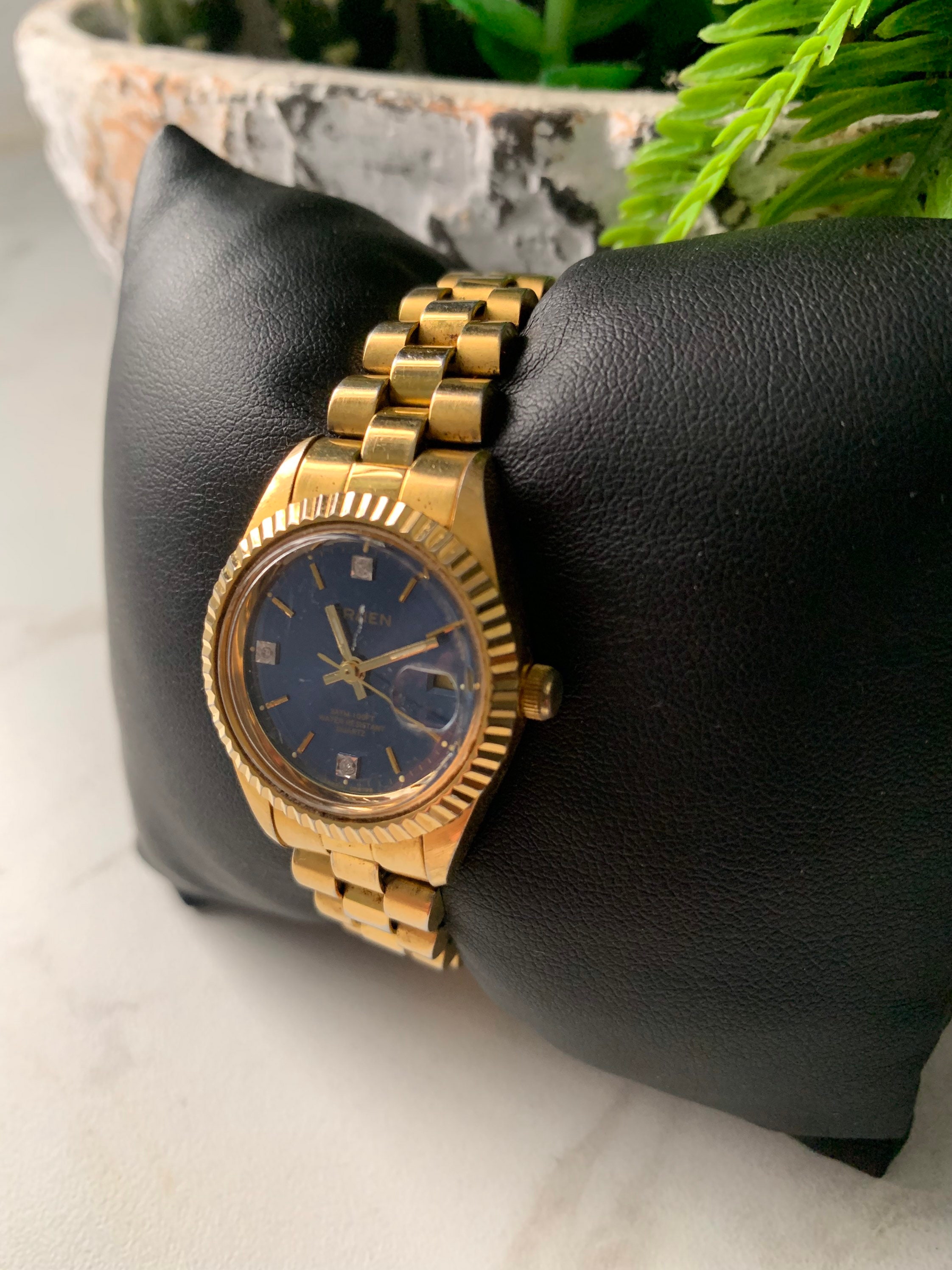 Vintage 90’s GRUEN Gold Tone Ladies Watch, Vintage Ladies Wristband ...