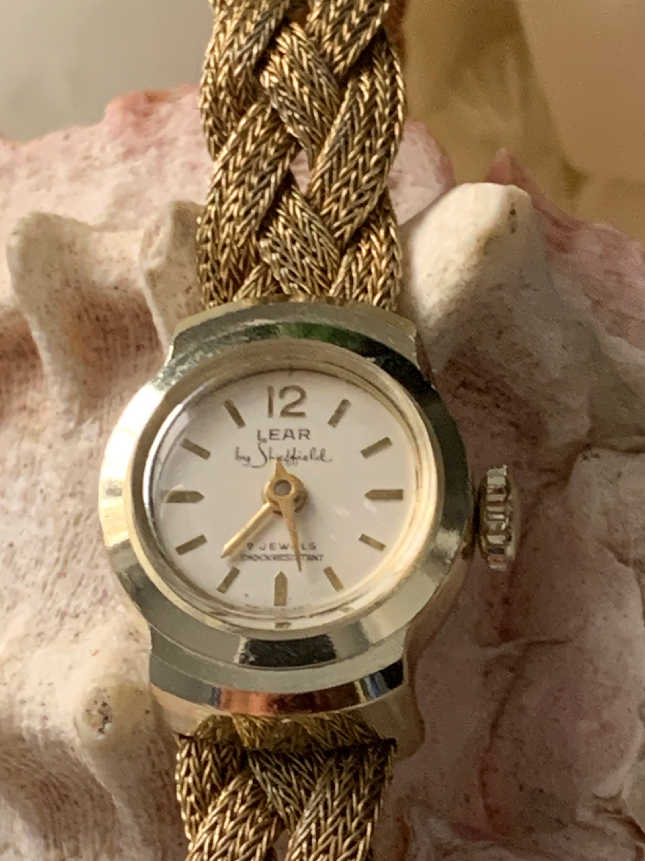 Vintage Lear by Sheffield Gold Tone Ladies Watch, Glam Watch, Gorgeous ...