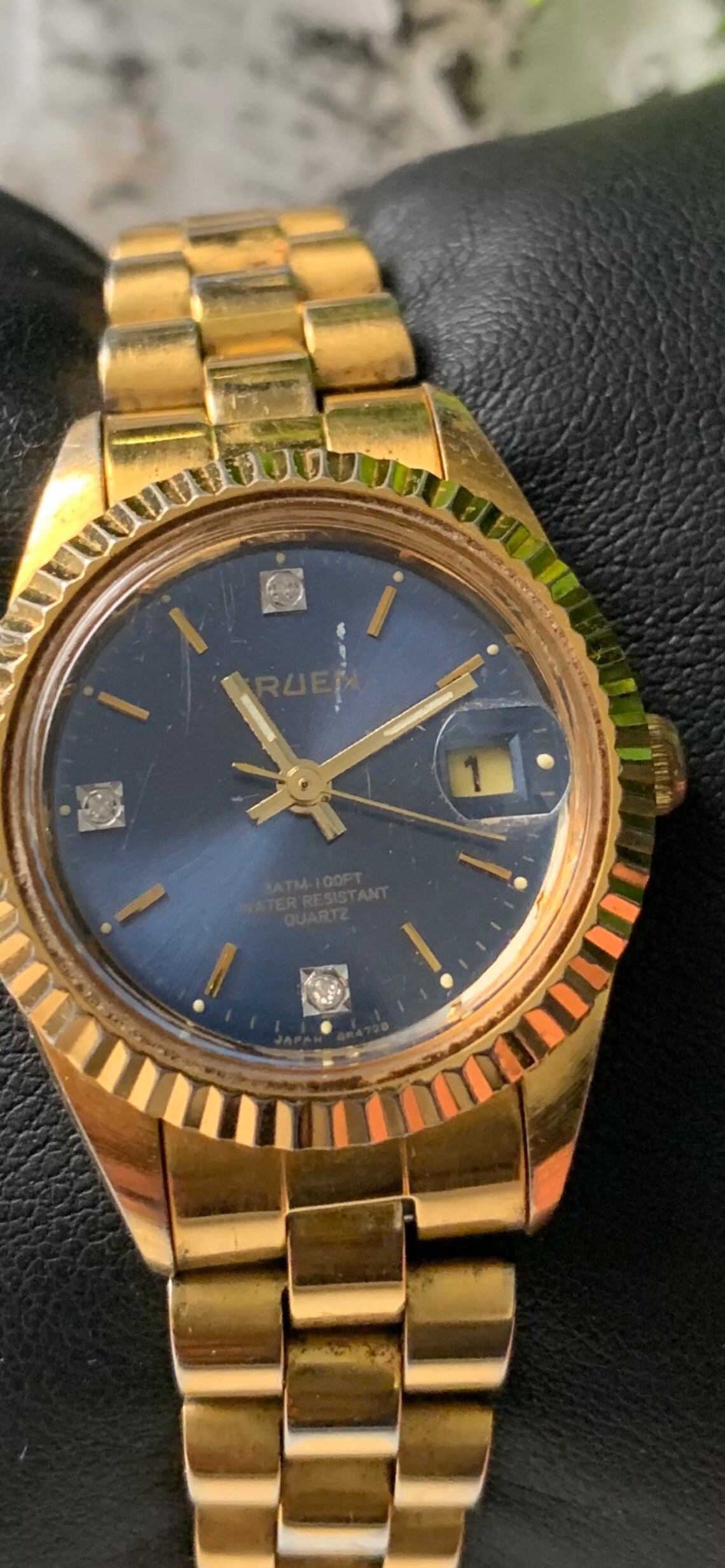 Vintage 90’s GRUEN Gold Tone Ladies Watch, Vintage Ladies Wristband ...