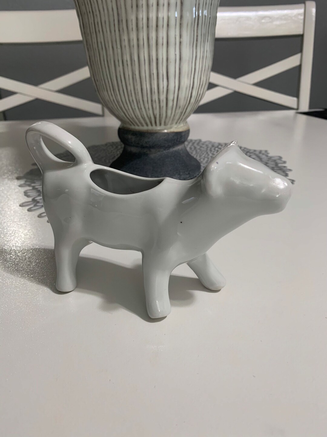 Vintage Cow Creamer, Cute Creamer , White Cow Creamer. - Etsy