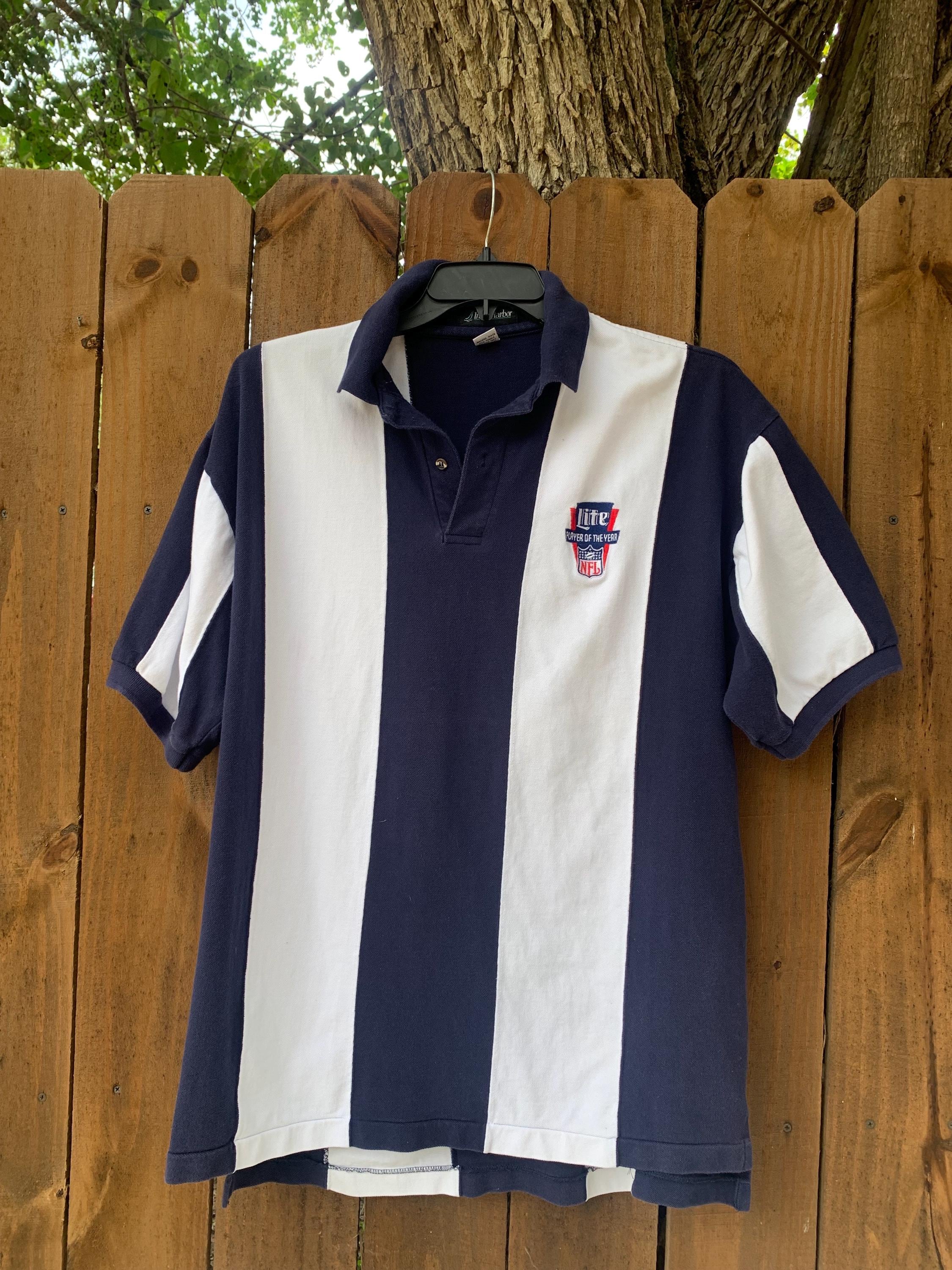 90s Vintage NFL Player of the Year Heavyweight Polo T-shirt Size XXL ...