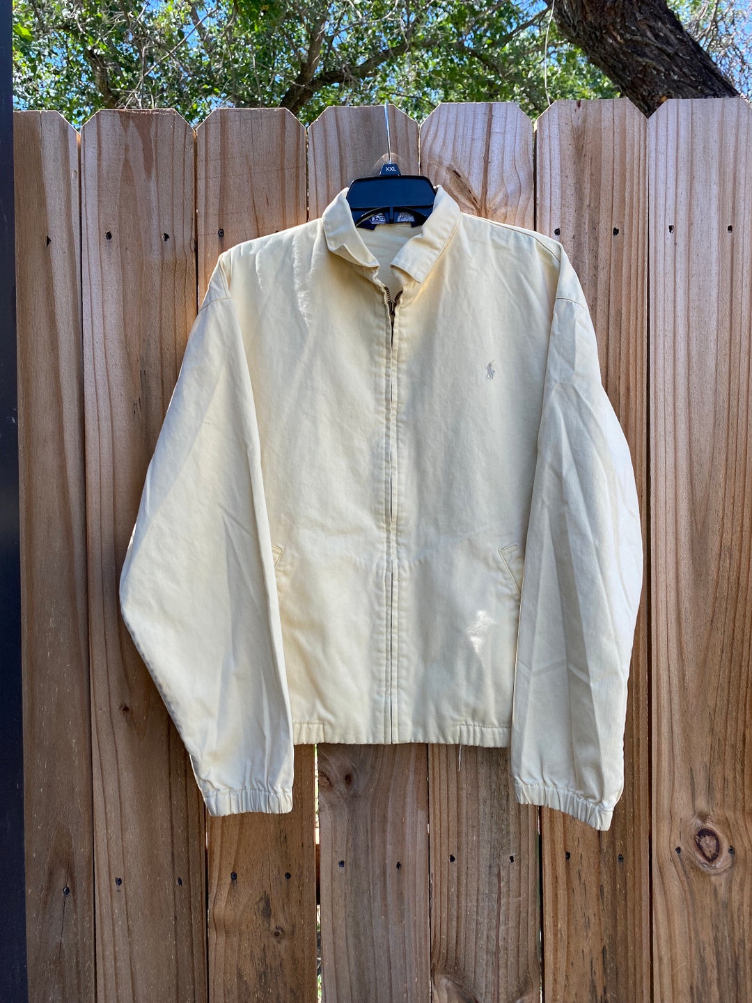 Vintage Polo Ralph Lauren Men’s Cotton Jacket Size M, Yellow Cotton ...