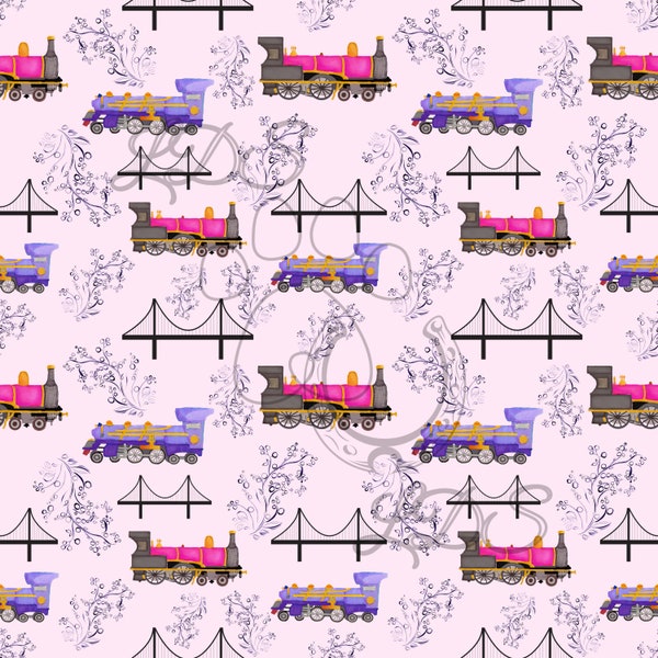 Pink Train - Etsy