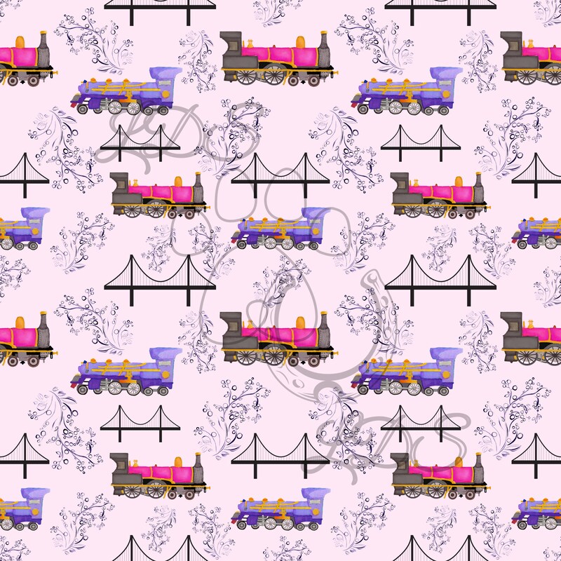 Pink Train - Etsy