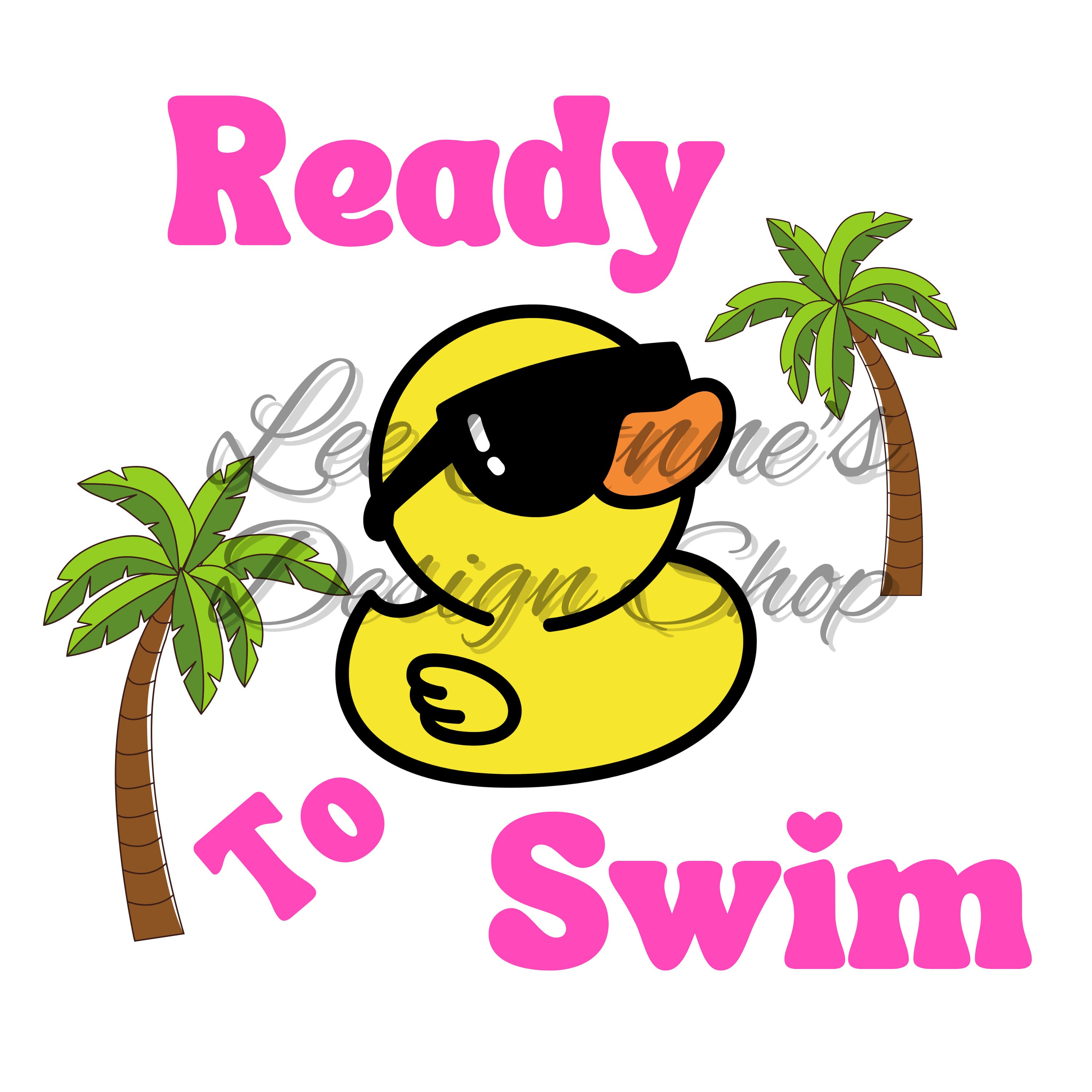 Rubber Duck Sublimation, Swim Sublimation, Ready to Swim, Rubber Duck ...