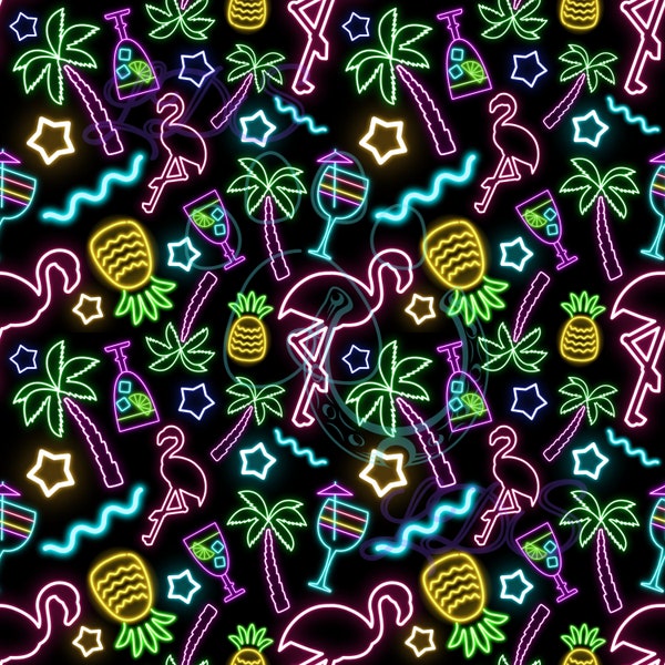 Neon Tropical - Etsy