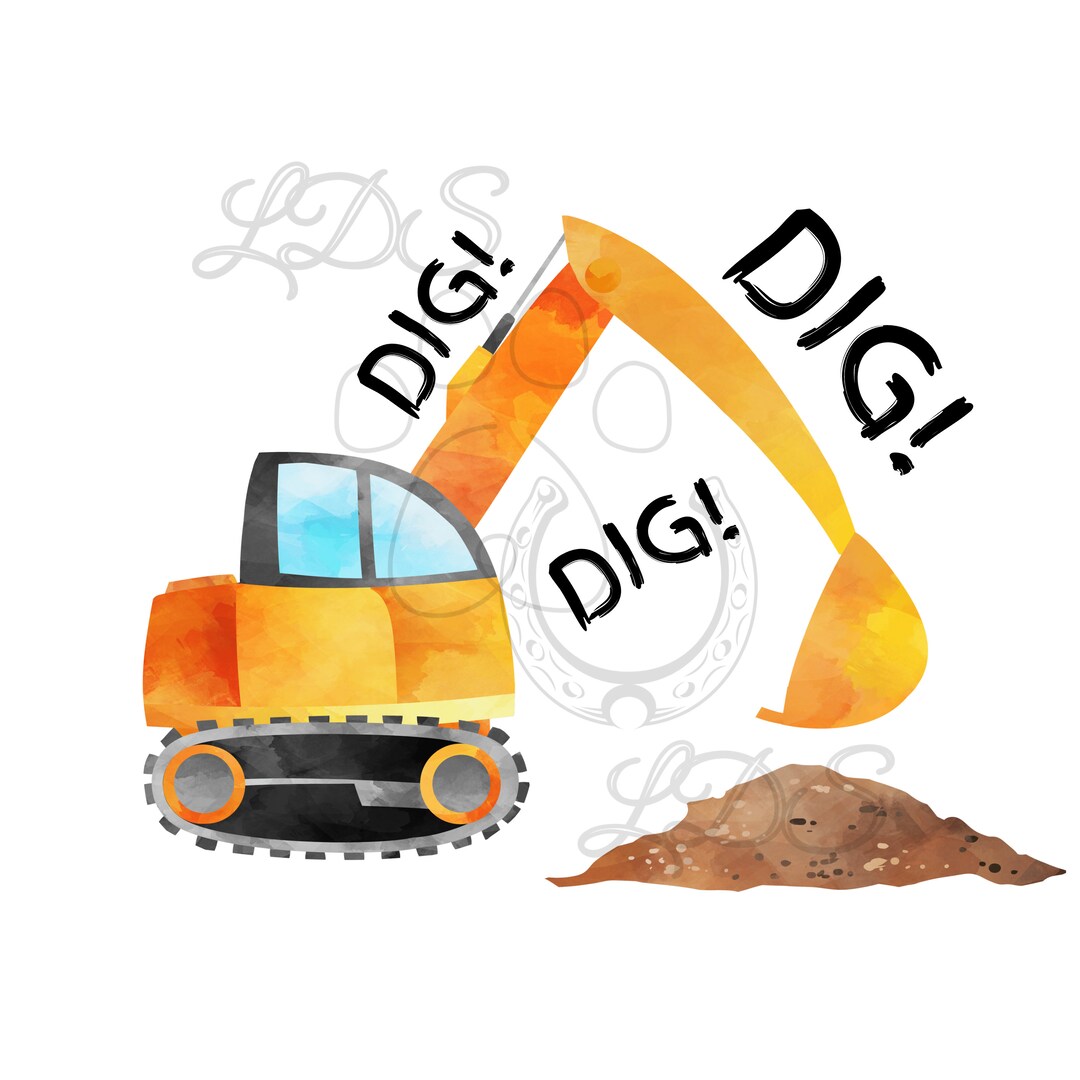 Excavator, Png Image, Dig, Construction, Trucks, Boys, Construction ...