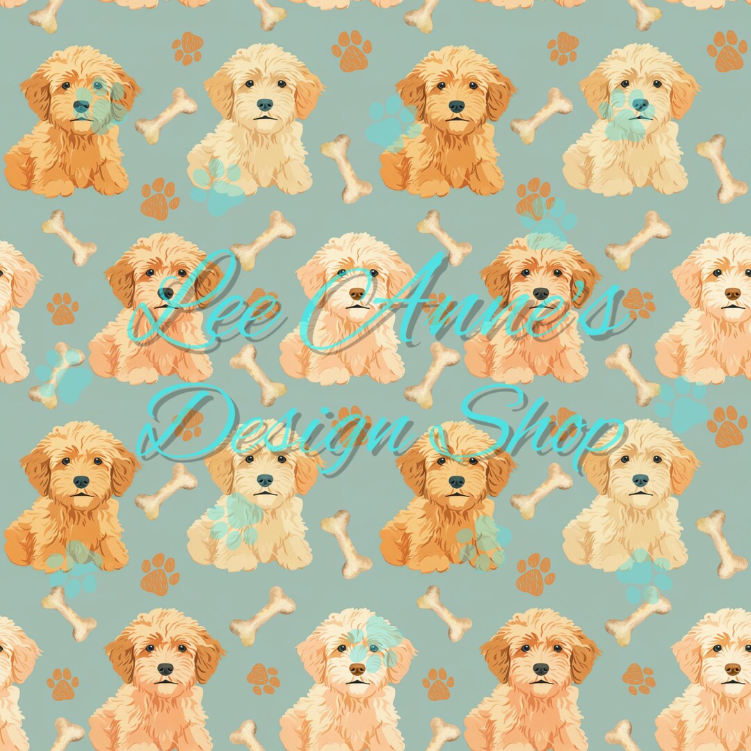 Seamless Pattern, Dog Seamless, Labradoodles Seamless, Doodles Seamless ...