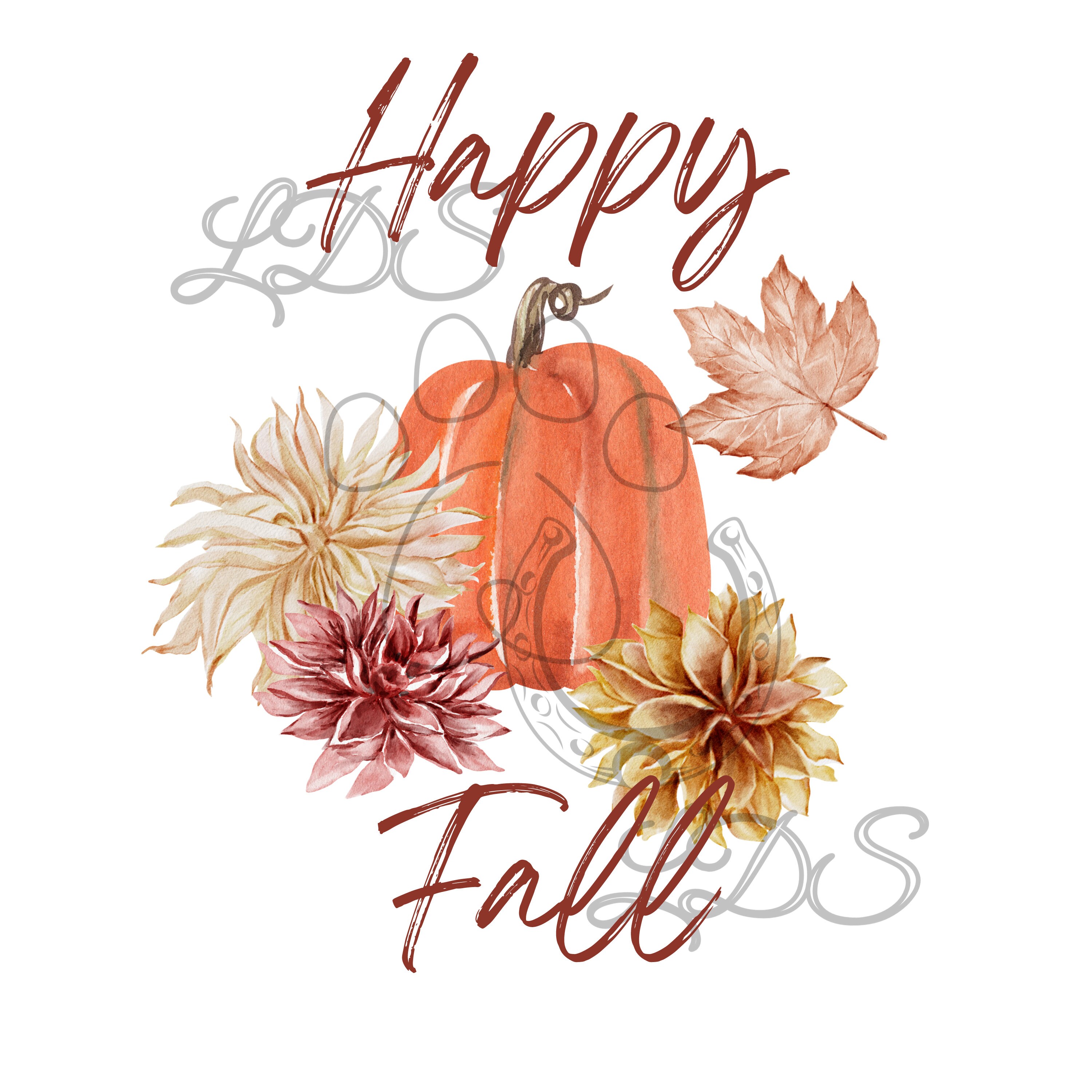 Happy Fall Sublimation Fall Pumpkin Sublimation Pumpkin - Etsy