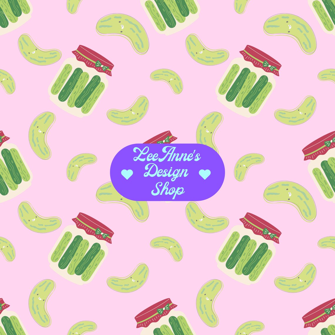 Seamless Pattern, Pickles Seamless, Pickle Jar Seamless, Pickle Pattern ...