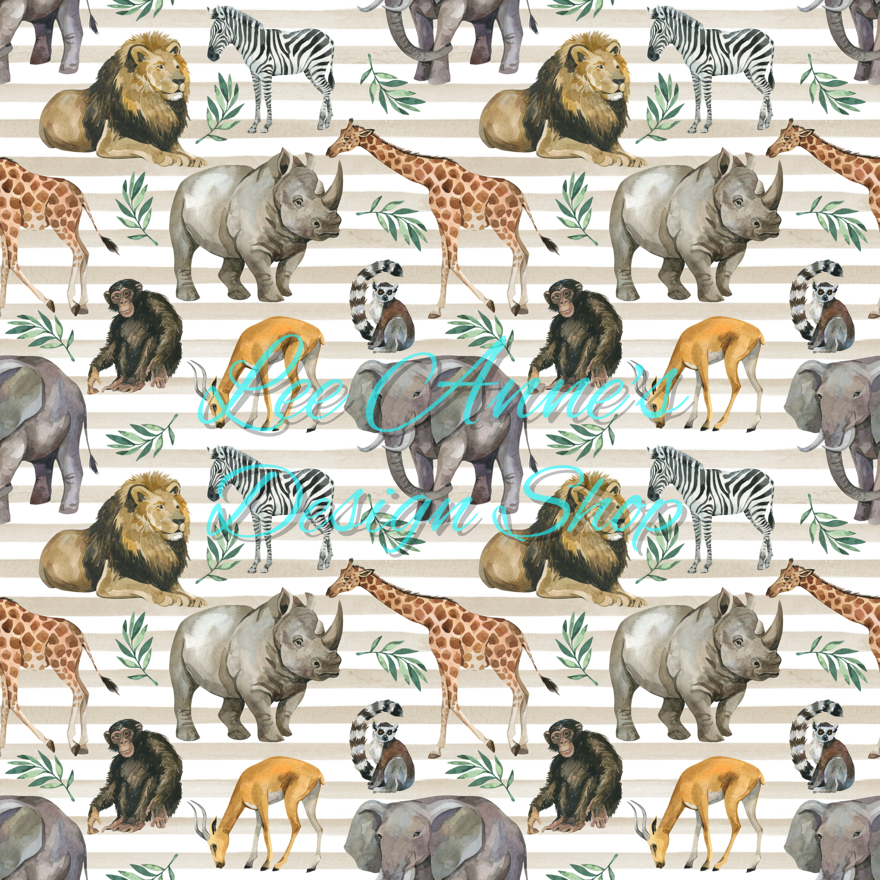 Seamless Pattern, Safari Seamless, Safari Animal Seamless, Zoo Seamless ...