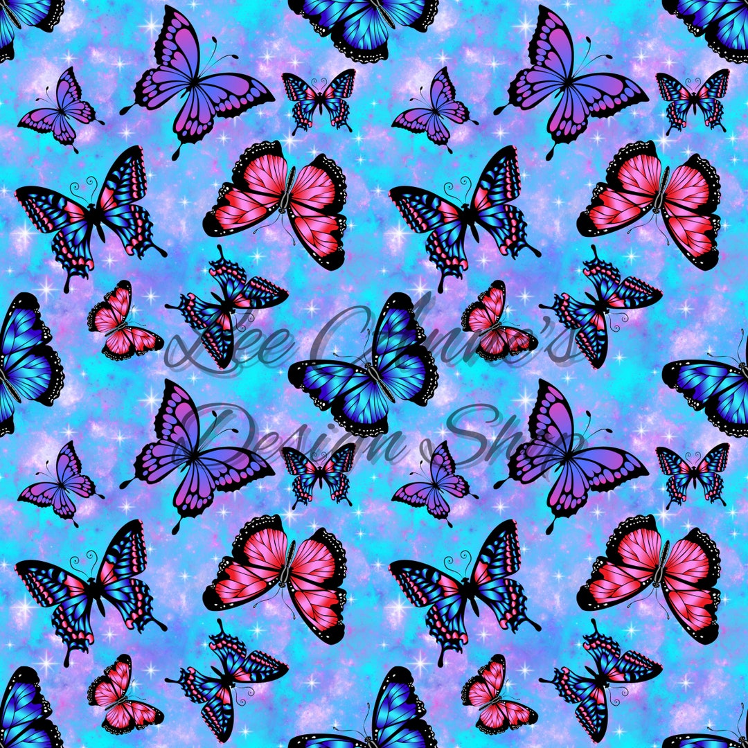 Seamless Pattern, Butterfly Seamless, Butterfly Pattern, Pink Butterfly ...