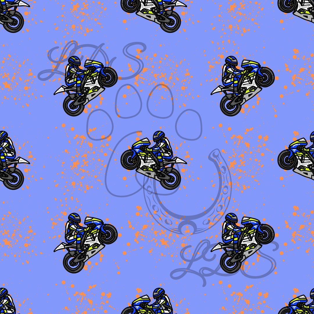 Seamless Pattern, Motorcycle Seamless, Motorcycle Pattern - Etsy
