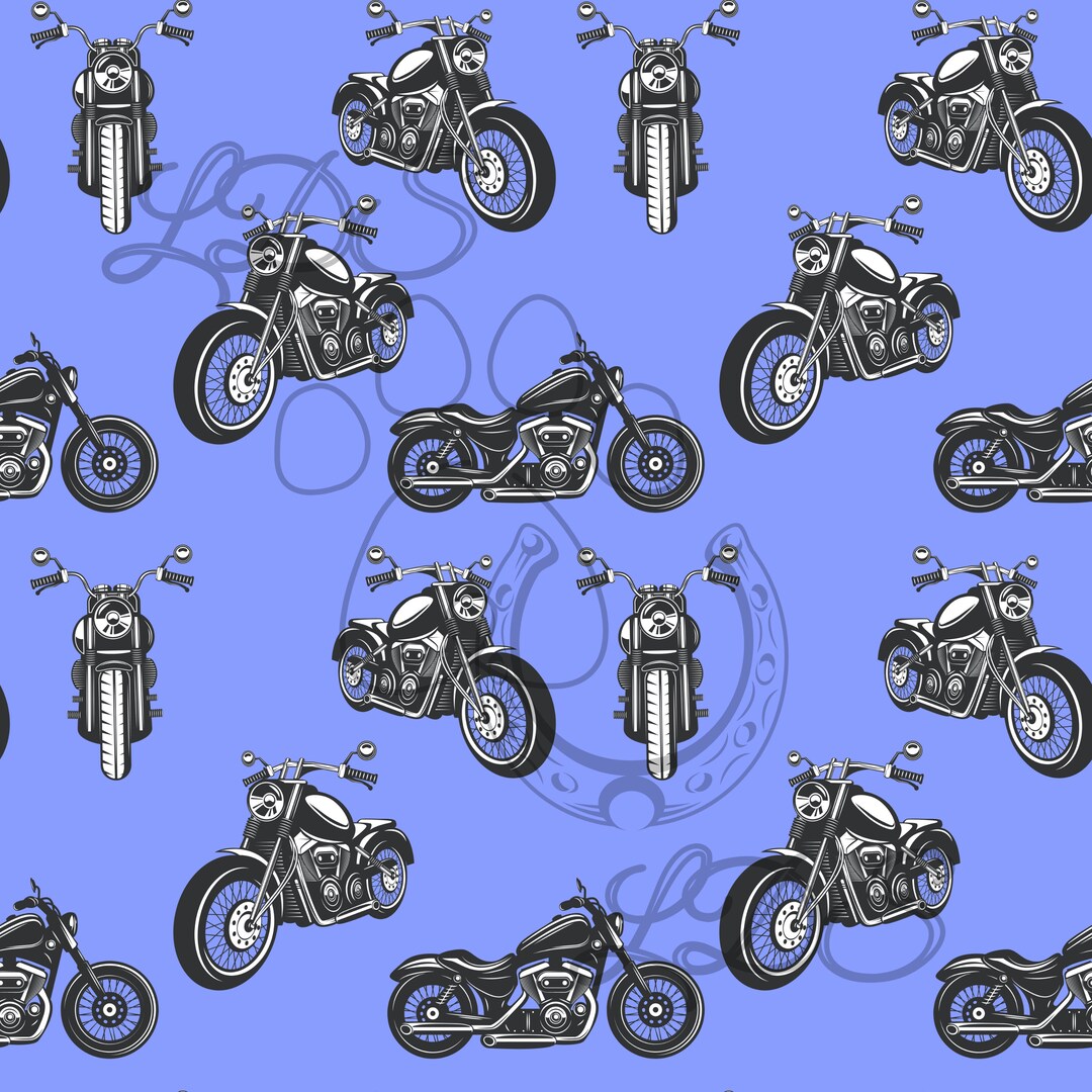 Seamless Pattern, Motorcycle Seamless, Motorcycle Pattern - Etsy