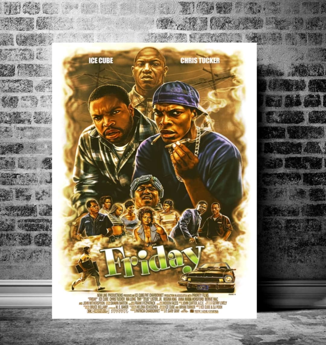 Friday Movie 90's Craig & Smokey Pop Art Poster sz. - Etsy