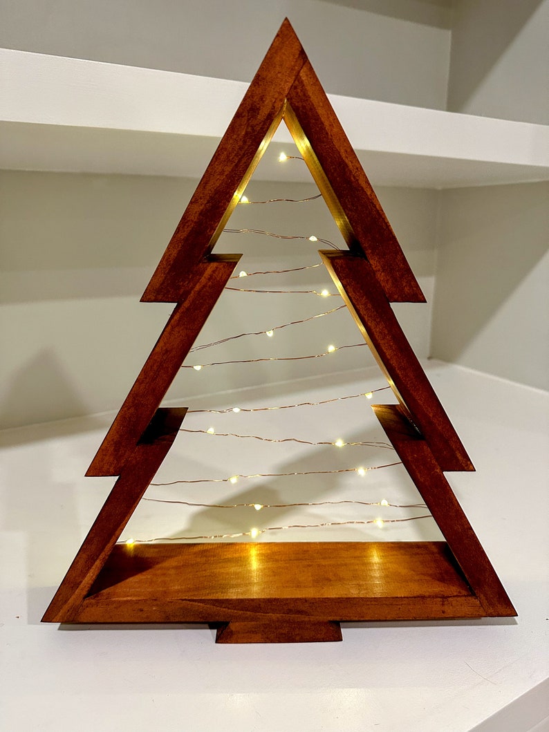 Wood Christmas Tree | Lighted Christmas - Etsy
