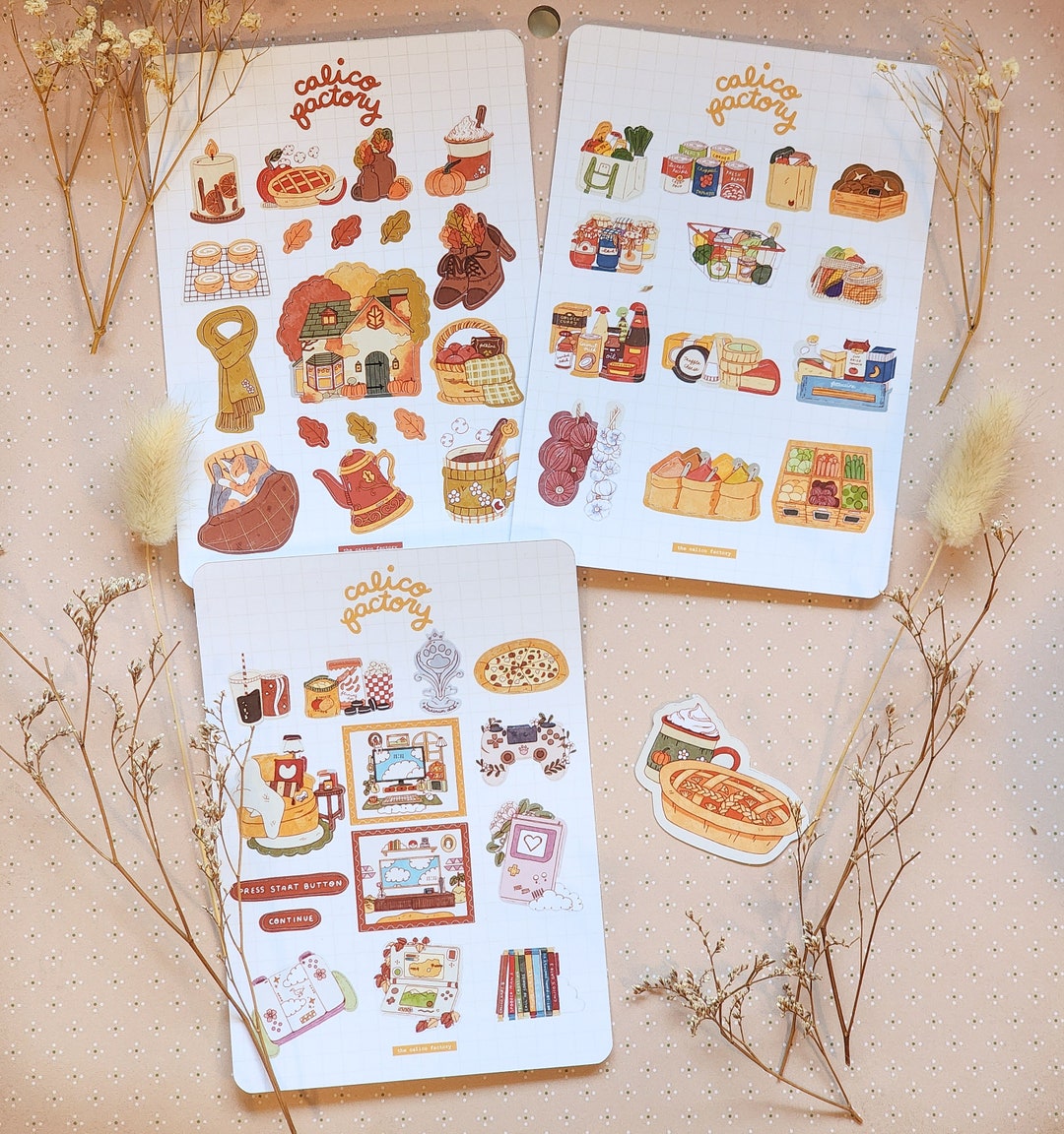 3 Sticker Sheets Pack | Sticker Sheet Bundle, Bullet Journal ...