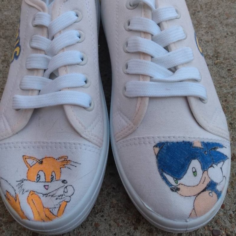 Sonic the Hedgehog Shoes - Etsy