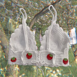 Crochet Strawberry Top - Etsy