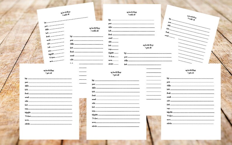 Baby File Box. Kids Milestone Tote Kit. Kids File Box. - Etsy