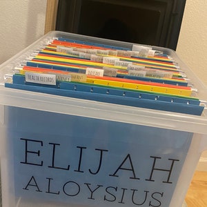 Baby File Box. Kids Milestone Tote Kit. Kids File Box. Milestone Tote ...