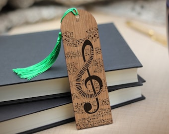Music Themed Bookmark - Etsy
