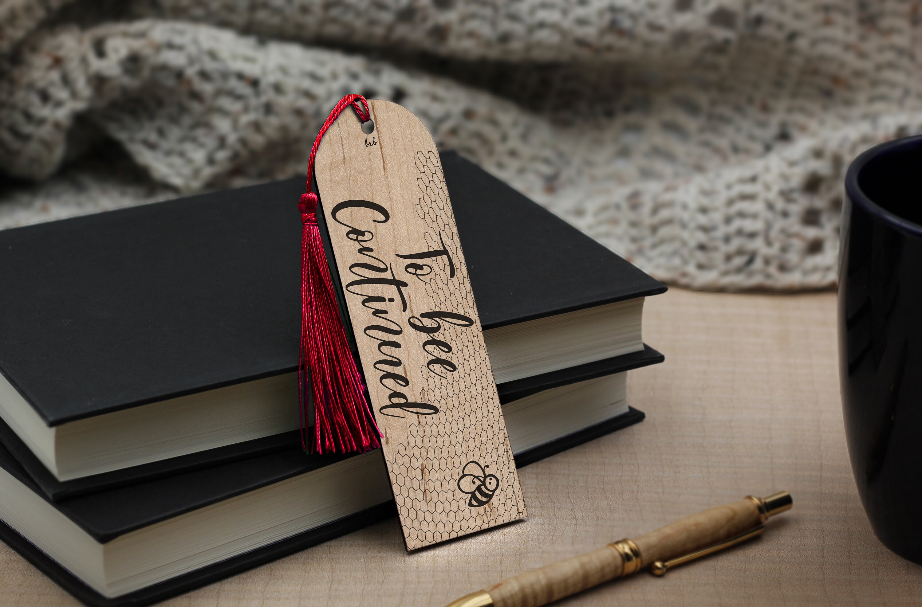 Bee Pun Themed "to Bee Continued" Wood Bookmark With Tassel - Etsy