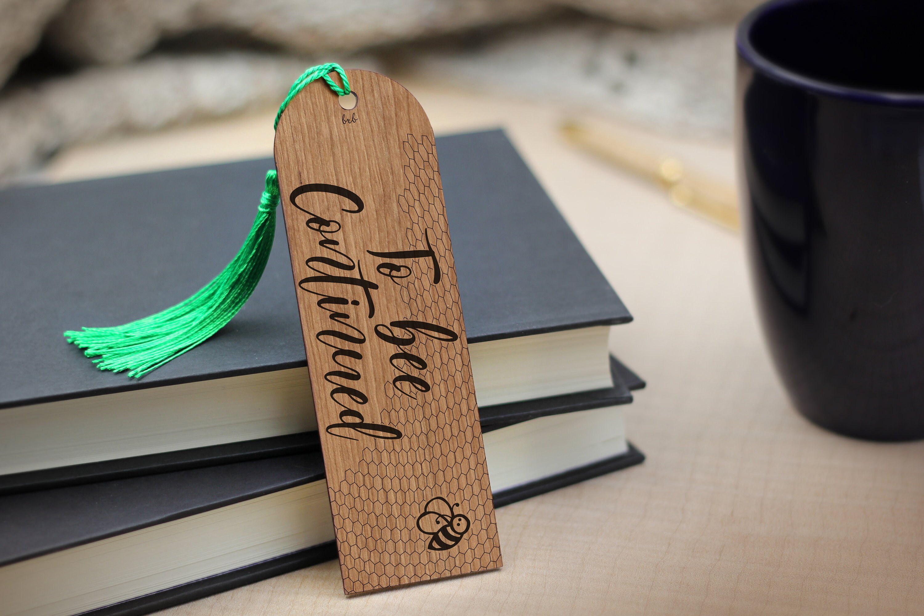 Bee Pun Themed "to Bee Continued" Wood Bookmark With Tassel - Etsy
