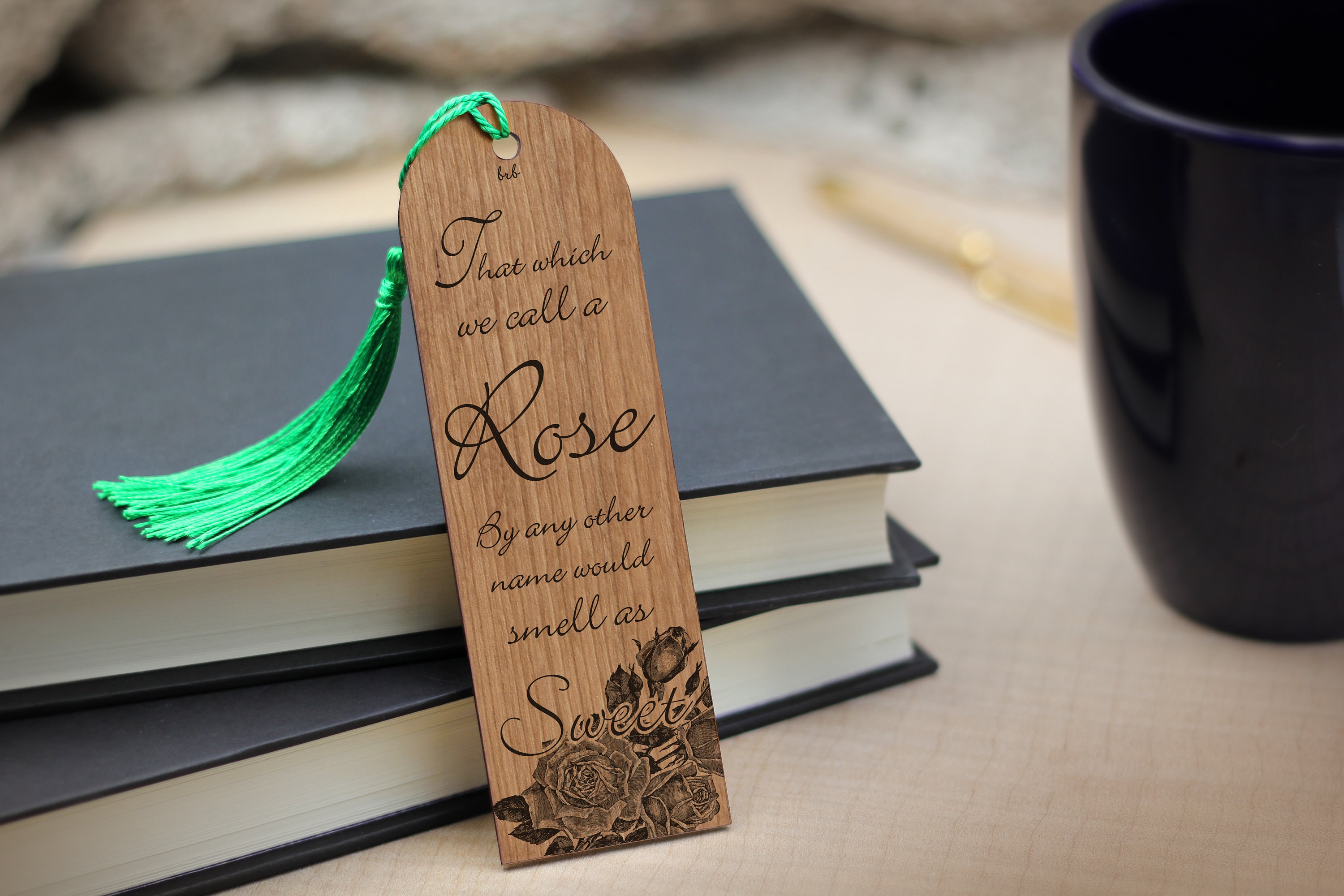 Shakespeare's Romeo and Juliet Wood Bookmark With Tassel - Etsy