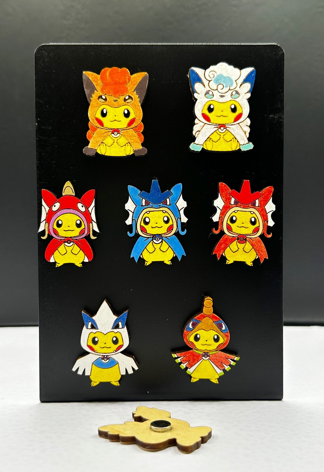 Pocket Monsters Magnets: Pika Ponchos - Etsy