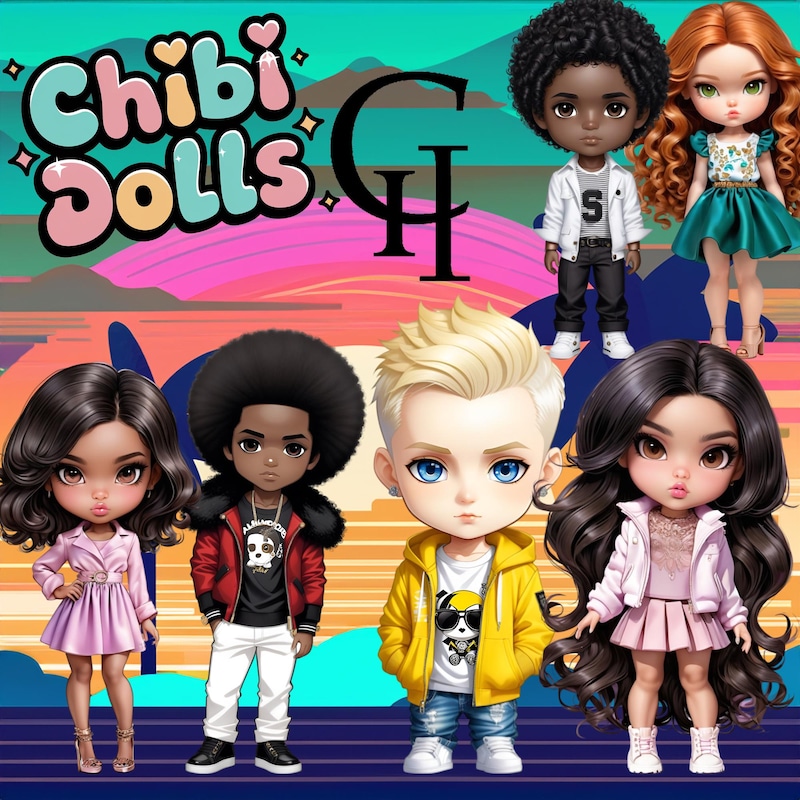Chibi Paper Dolls - Etsy