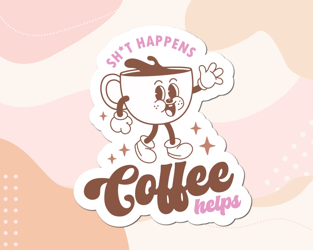 Coffee Lover Vinyl Sticker | Water Resistant Tumbler Stickers | Funny ...