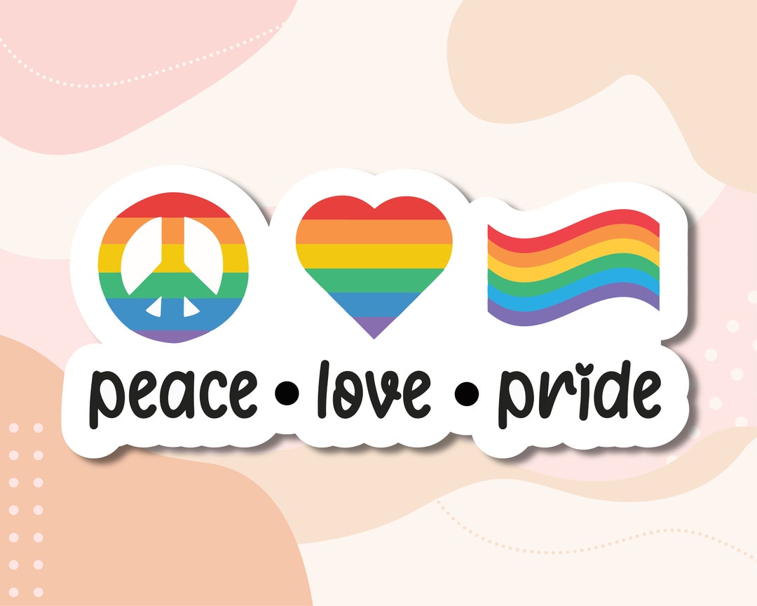 LGBTQ Pride Water Resistant Vinyl Sticker | Laptop Phone Water Bottle ...