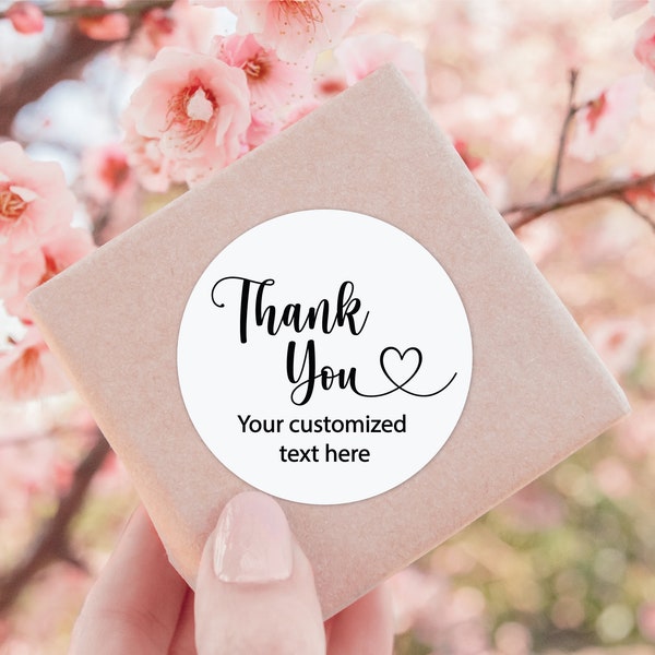 Custom Thank You Stickers - Etsy