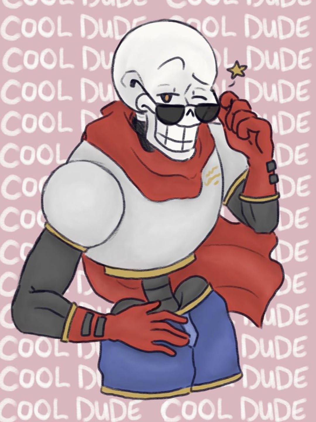 Papyrus - Undertale Print - Etsy