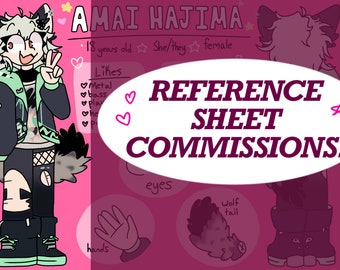 Character Reference Sheet Commissions - Etsy