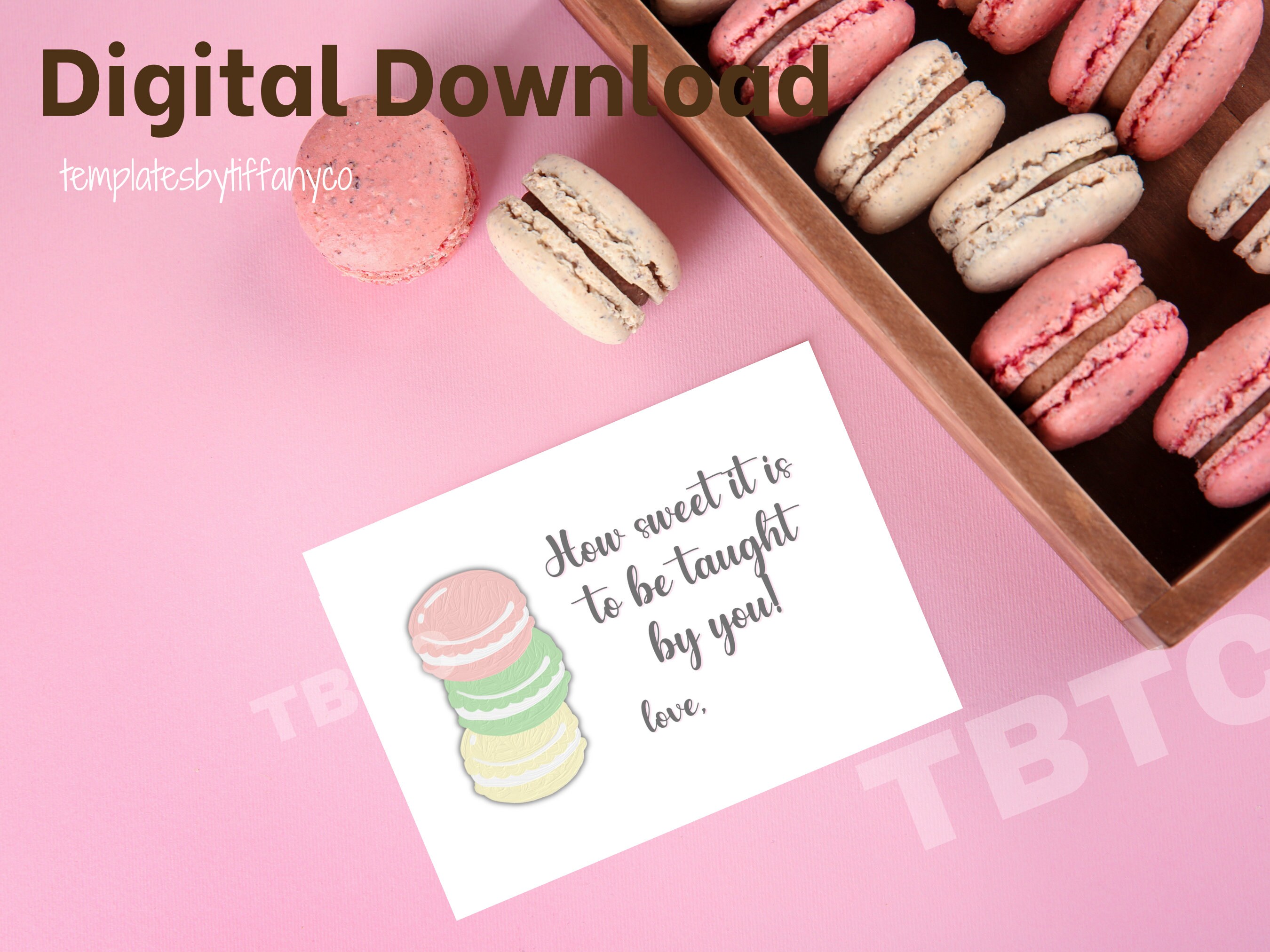 Teacher Appreciation, How Sweet It Is, Thank You Card, Teacher Thank ...